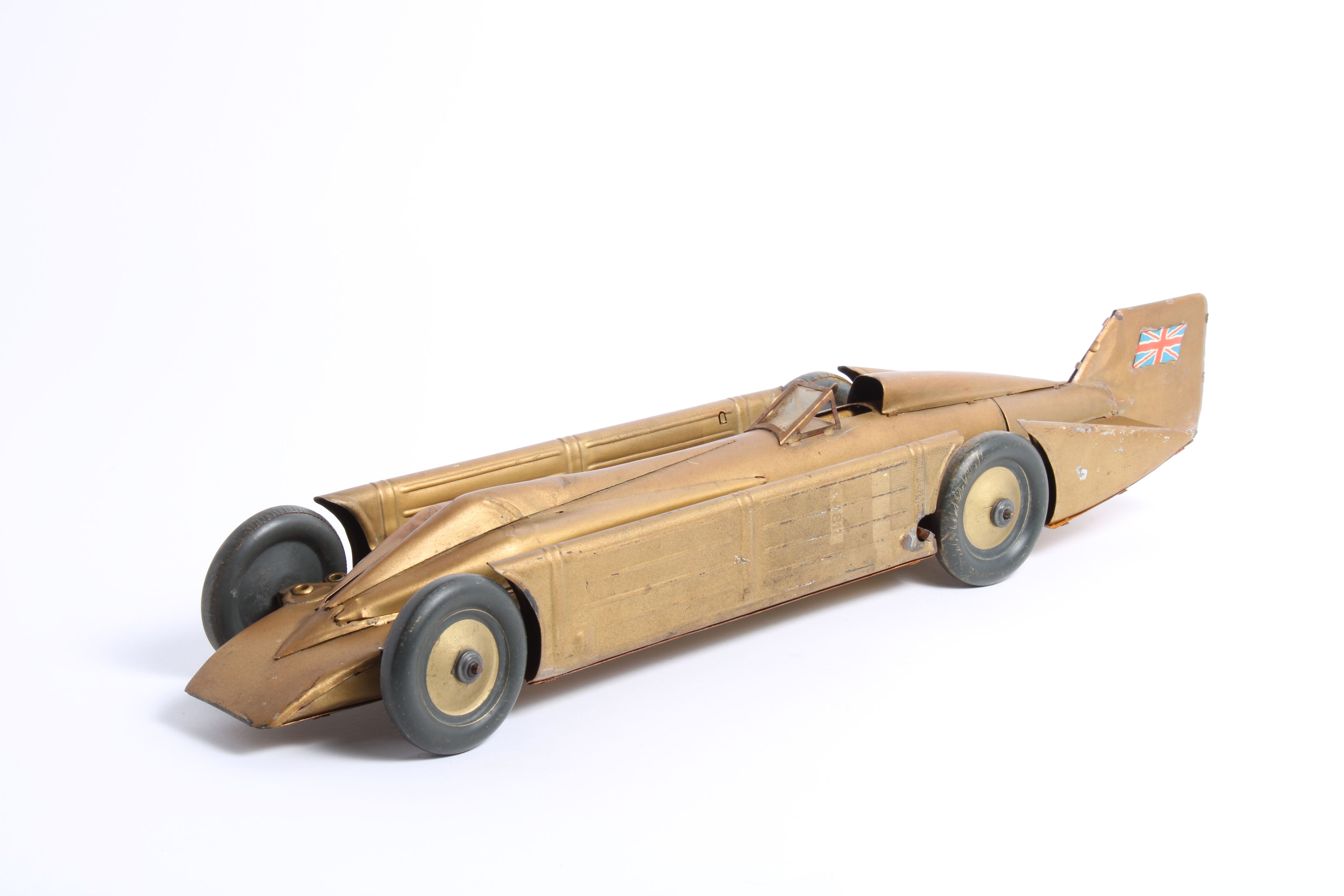 Bonhams Cars : A 'Golden Arrow' clockwork land speed record car by ...