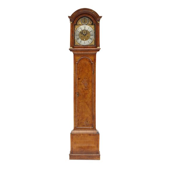 Bonhams Skinner : Joseph Heeley Burl Walnut Longcase Clock Deptford ...