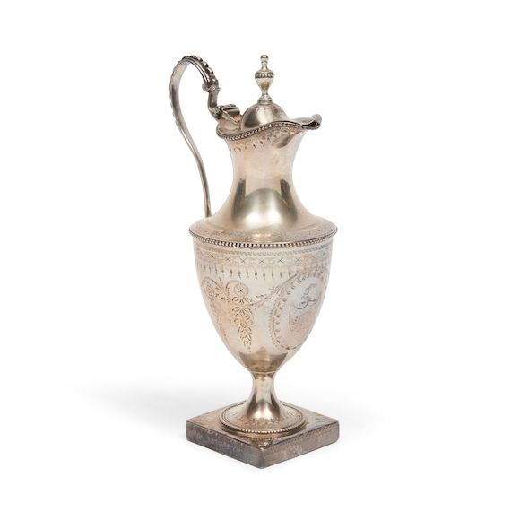 Bonhams Skinner : Hester Bateman Sterling Silver Hot Milk Jug,