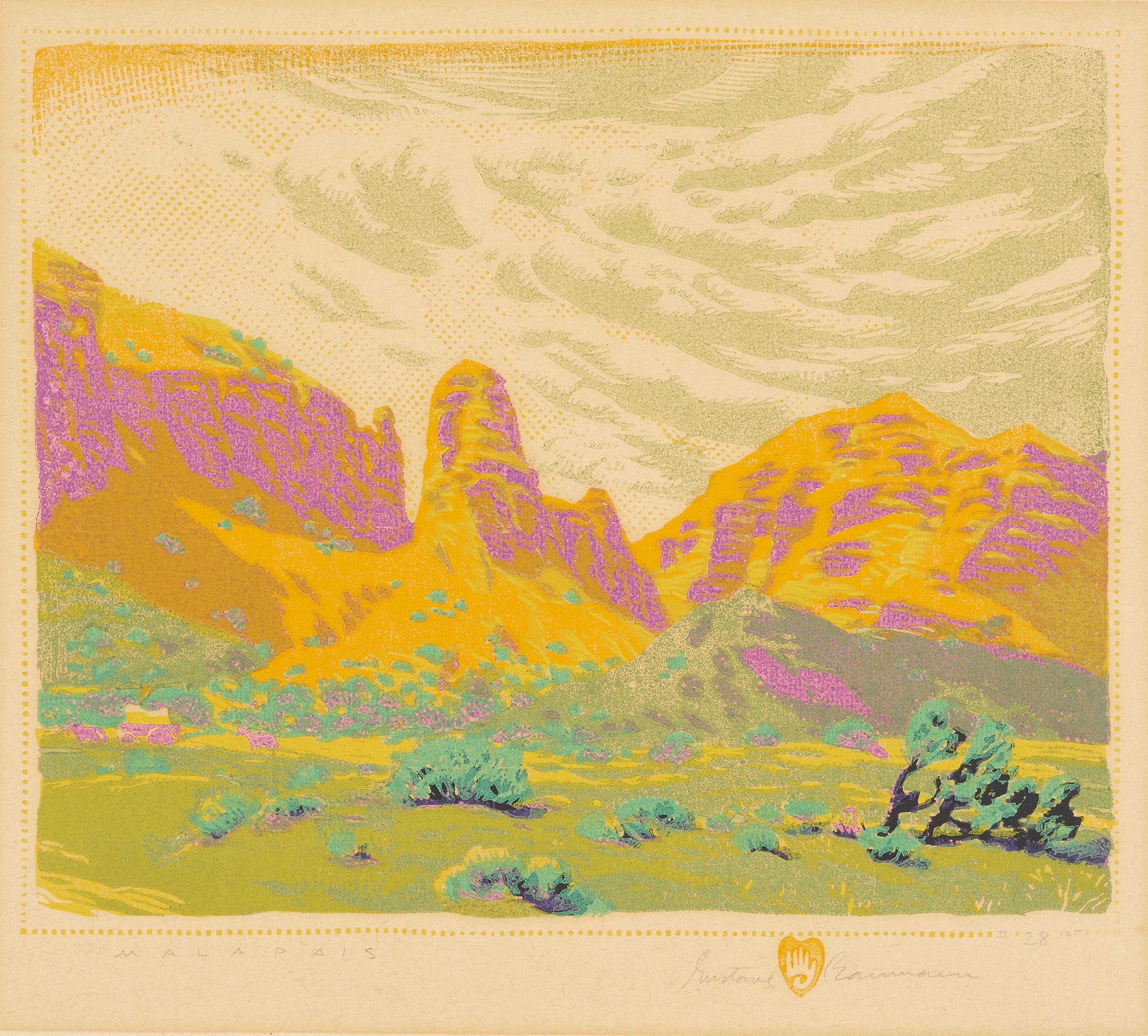 Bonhams : Gustave Baumann (1881-1971); Malapai;