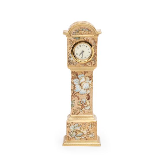 Bonhams Skinner : Doulton Burslem Slater's Patent Model of a Tall Clock ...