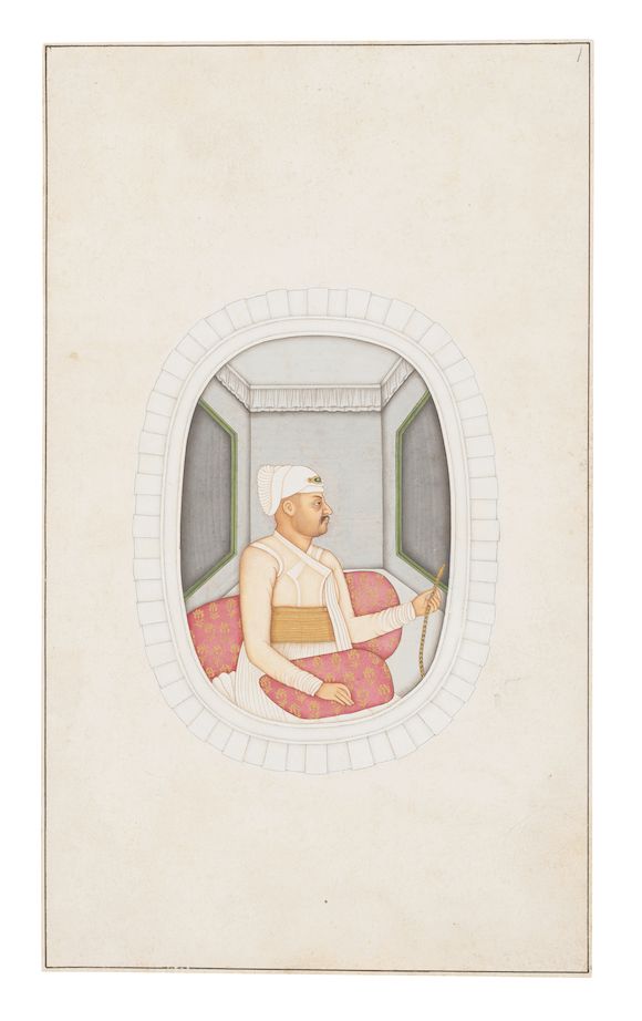 Bonhams : A PORTRAIT OF SHITAB RAI, NAIB DIWAN OF BIHAR LATE MUGHAL ...