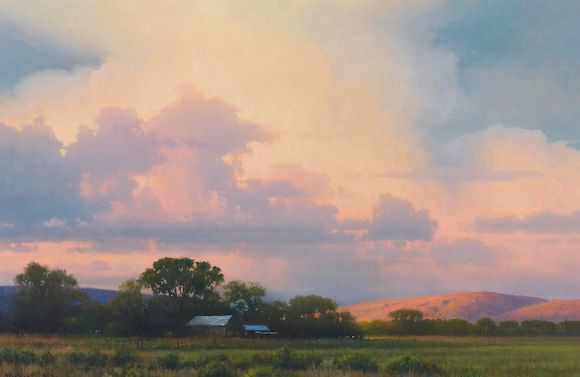 Bonhams : Michael Stack (born 1947) Evening in Summer 16 x 24 in ...