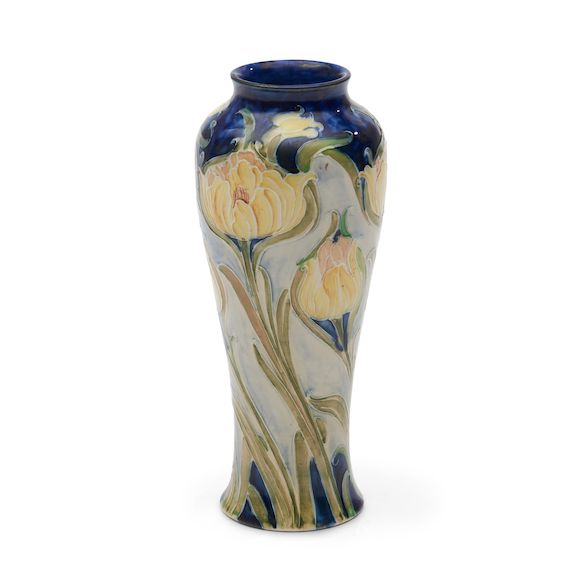 Bonhams Skinner : Macintyre Moorcroft Florian Ware Tulip Vase, England ...