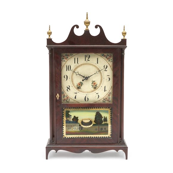 Bonhams Skinner : Pillar and Scroll Clock