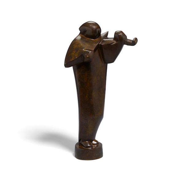 Bonhams : A FERDINAND PARPAN PATINATED BRONZE FIGURE: THE ...