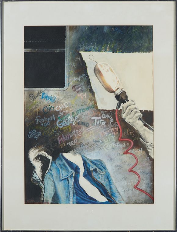 Bonhams Skinner : José Antonio Davila (Venezuelan, born 1935) Graffiti ...