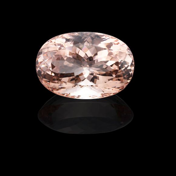 Bonhams : Stunning Pink Morganite--"A Member of the 100 Carats Club"