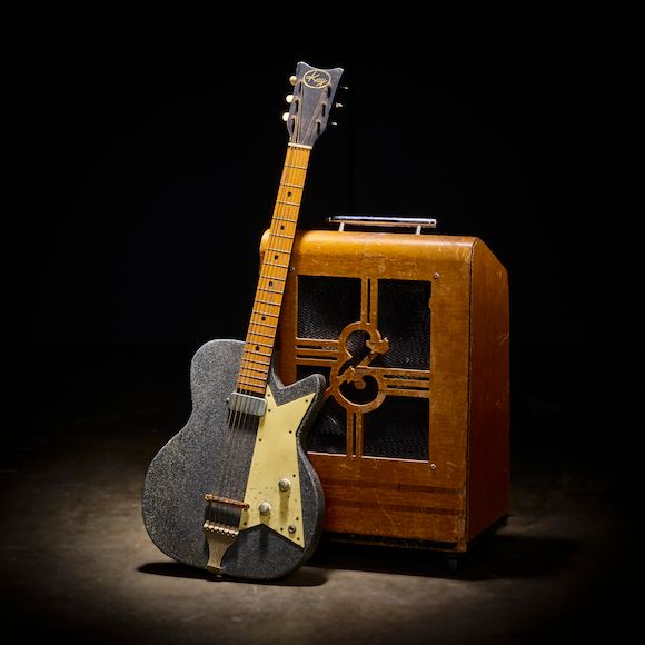Bonhams : A CIRCA 1959 KAY SIZZLER GUITAR WITH EPIPHONE AMP GIVEN TO ...