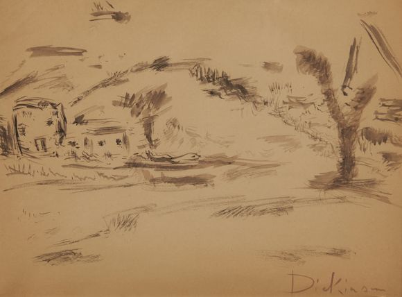 Bonhams Skinner : Preston Dickinson (1891-1930) Landscape Signed ...