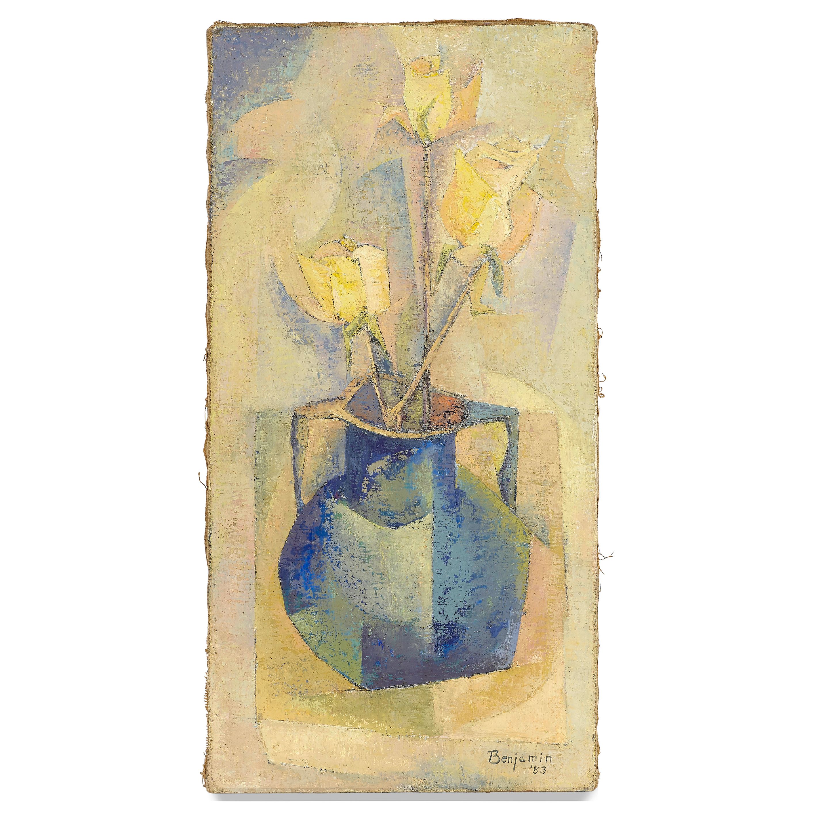 Bonhams : KARL STANLEY BENJAMIN (1925-2012) Yellow and Blue Roses, 1953 ...