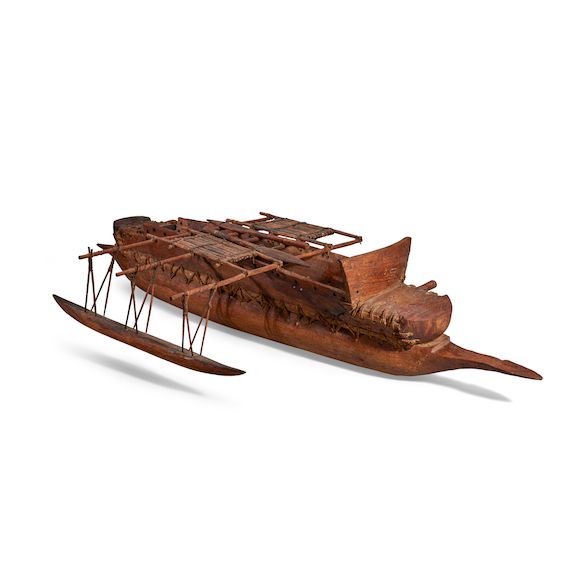 Bonhams : Canoe Model, possibly Mota, Banks Islands, Vanuatu
