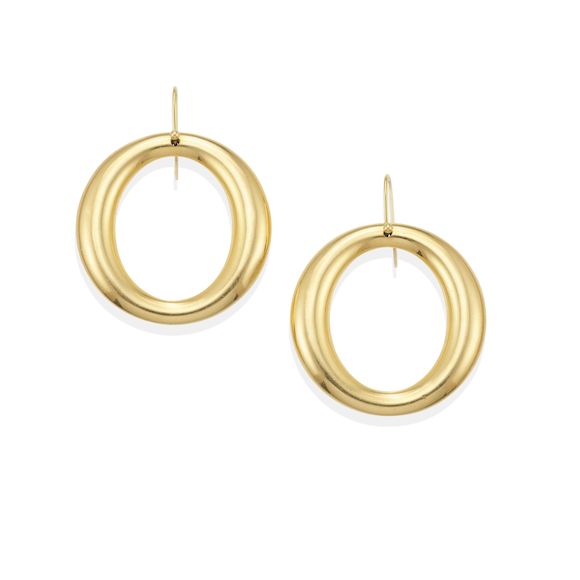 Bonhams : ELSA PERETTI FOR TIFFANY & CO. A PAIR OF GOLD 'SEVILLANA ...