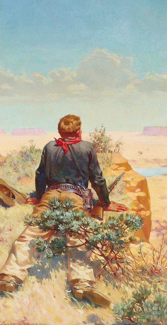 Bonhams : Charles Everett Johnson (born 1866) Supper Maybe 28 1/2 x 15 in. framed 36 x 23 in.