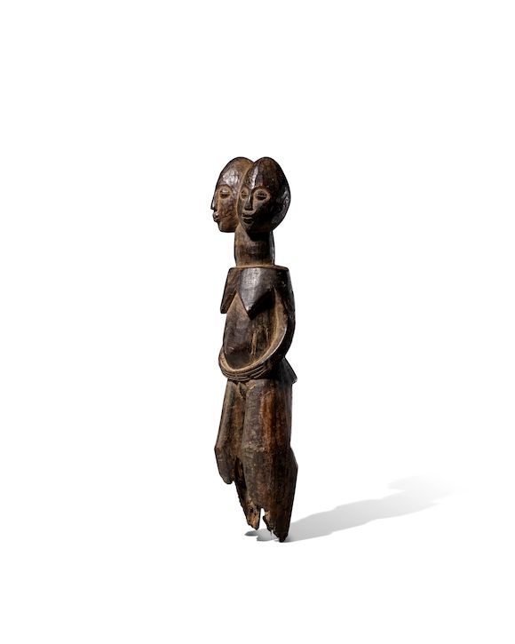 Bonhams : Lobi Double-Headed Female Figure, Burkina Faso