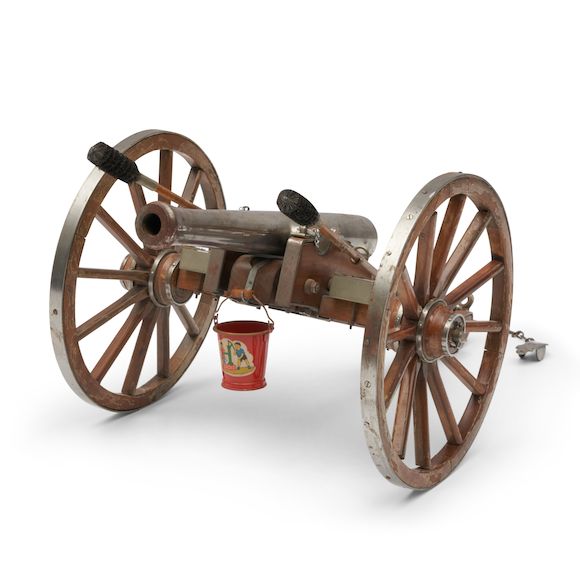 Bonhams Skinner : Miniature Model 1857-style Field Gun and Carriage,