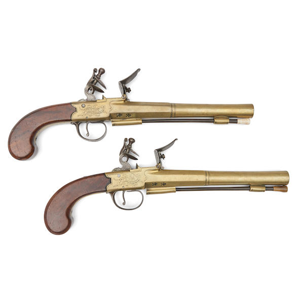 Bonhams Skinner Pair Of Flintlock Pocket Pistols