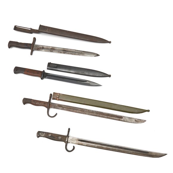 Bonhams Skinner : Four Rifle Bayonets.