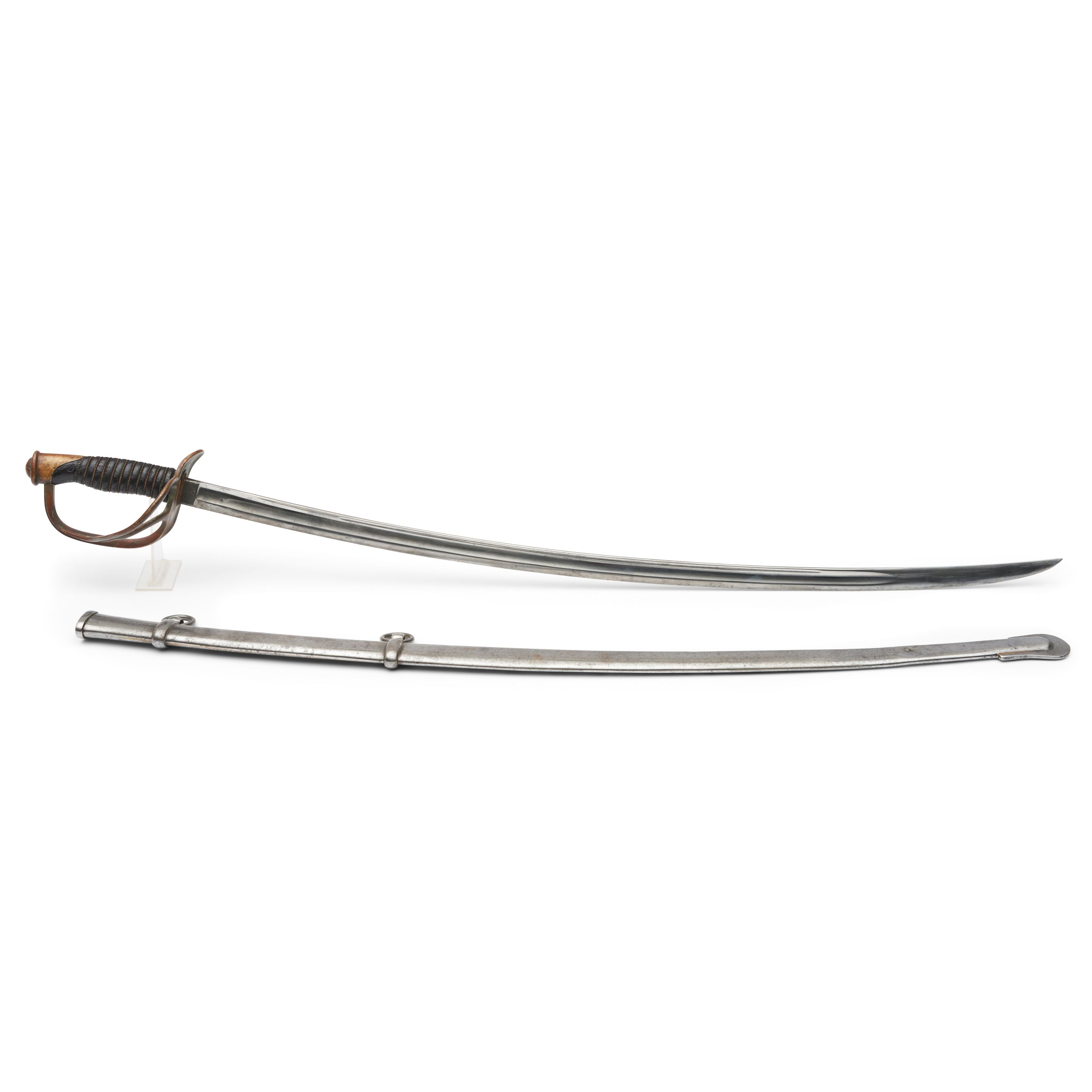 Bonhams Skinner : U.S. Model 1860 Light Cavalry Saber and Scabbard,