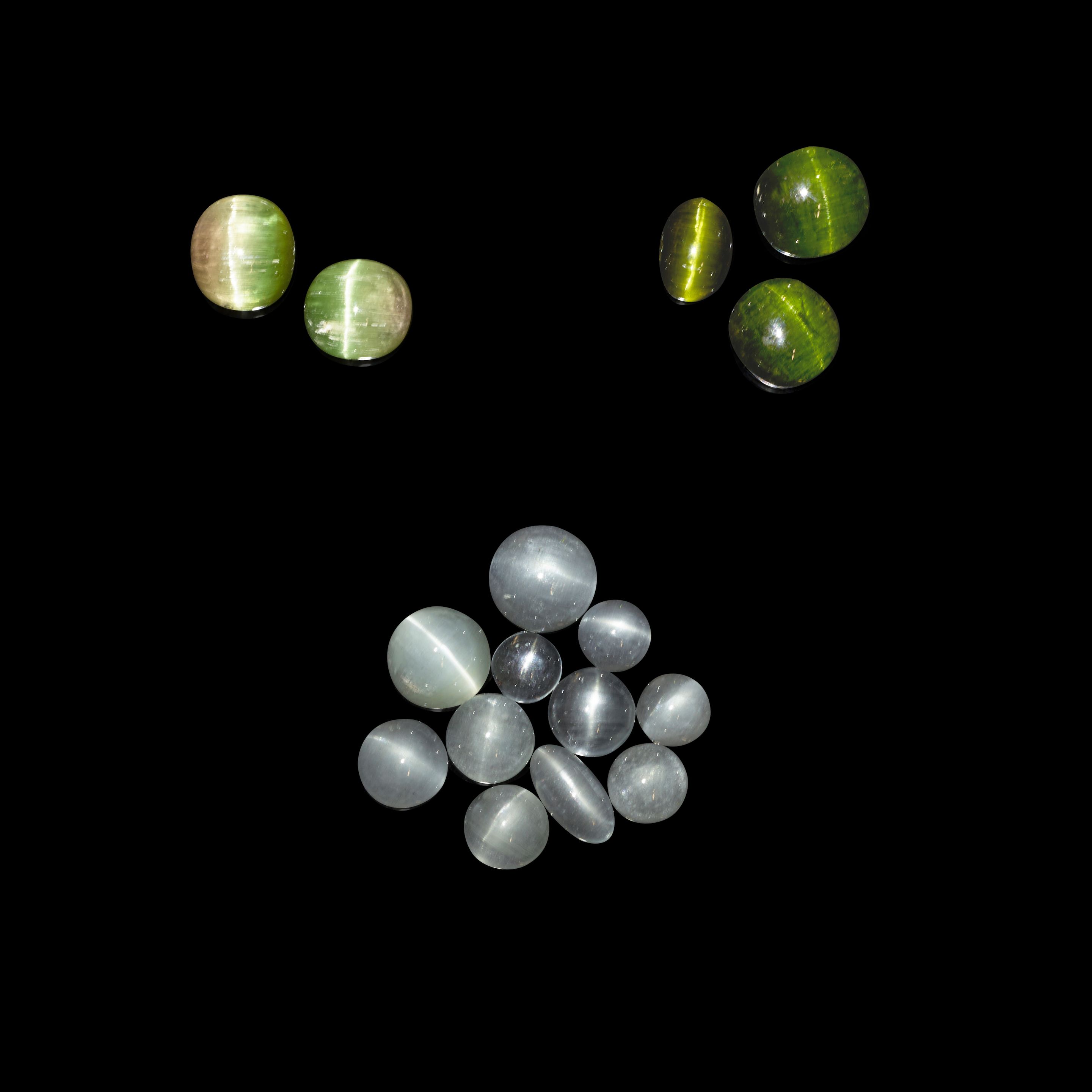 Bonhams : Group of Cat's Eye Gemstones