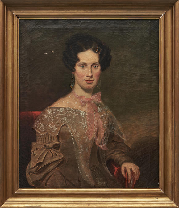 Bonhams Skinner American School Late 19th Century Portrait Of Mrs