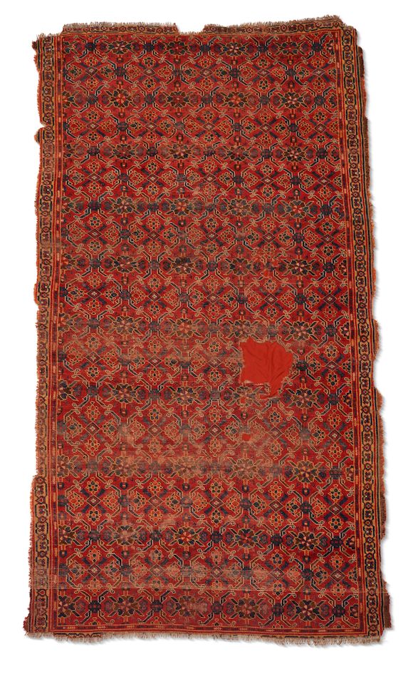 Bonhams Skinner : Early Beshir Carpet Turkestan 4 ft. 10 in. x 8 ft. 7 in.
