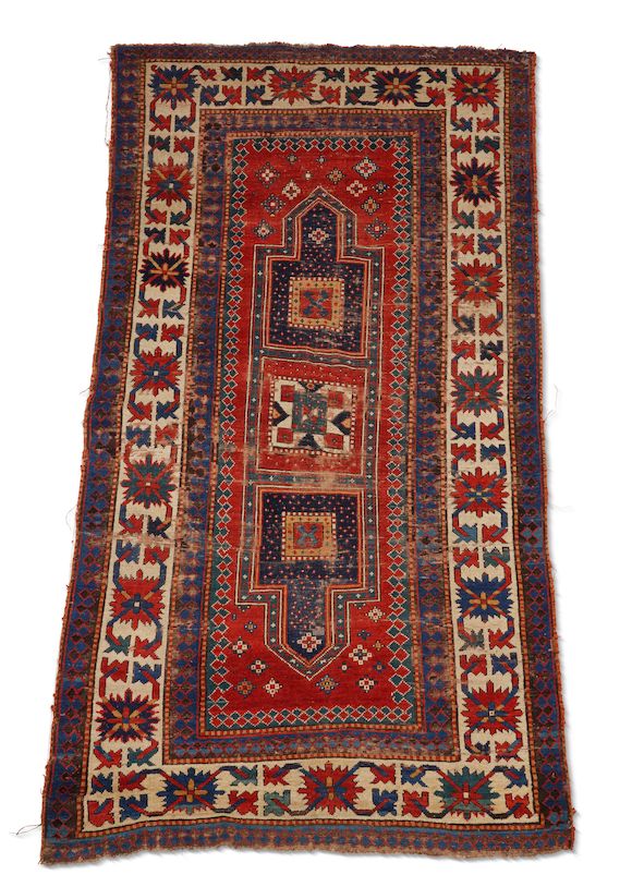 Bonhams Skinner : Kazak Rug Caucasus 4 ft. 10 in. x 8 ft. 6 in.
