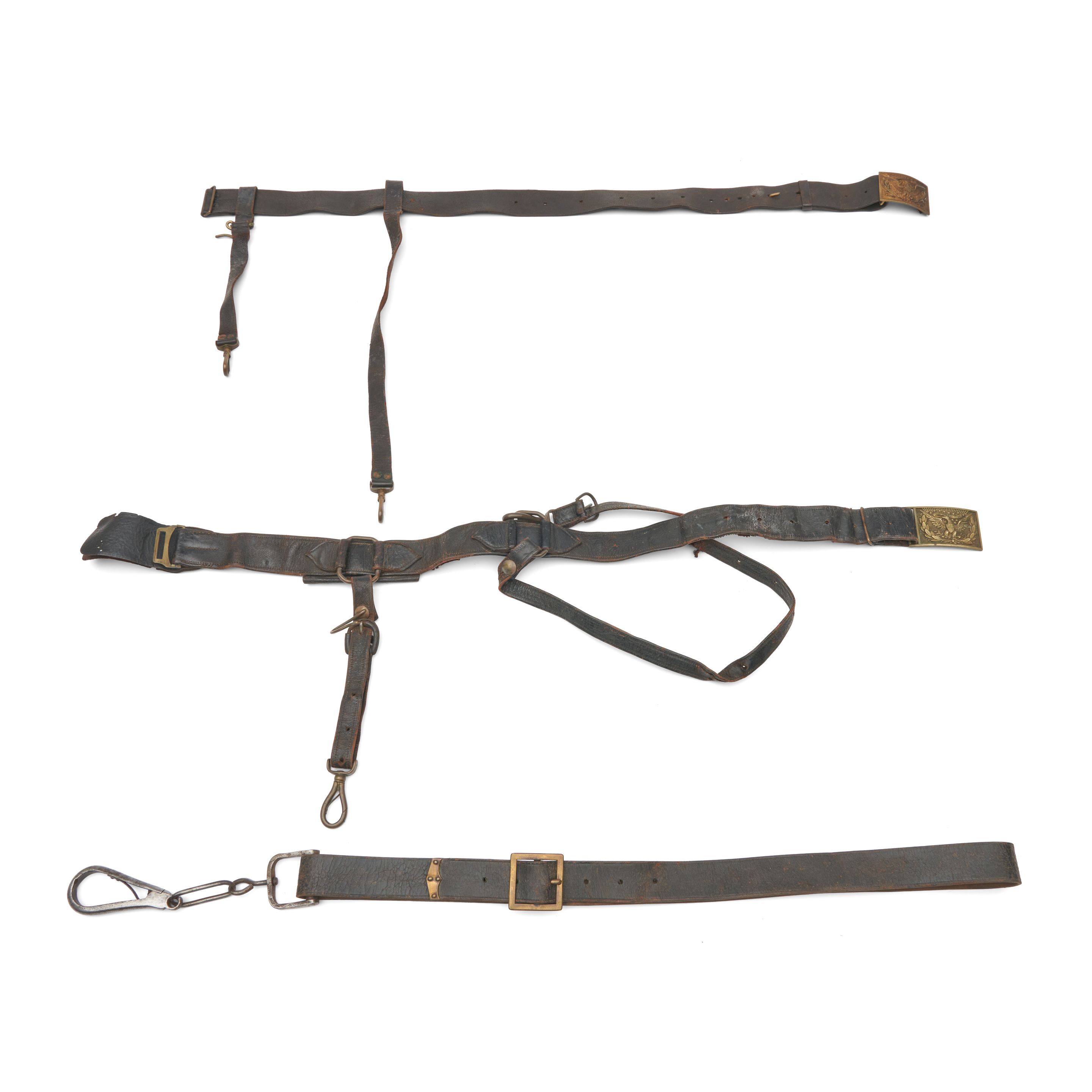 Bonhams Skinner : Two American Sword Belts and a Carbine Sling,