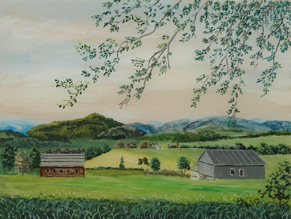 Bonhams Skinner : Pasquale (Patsy) Santo (1893-1975) Rural Farm Scene ...