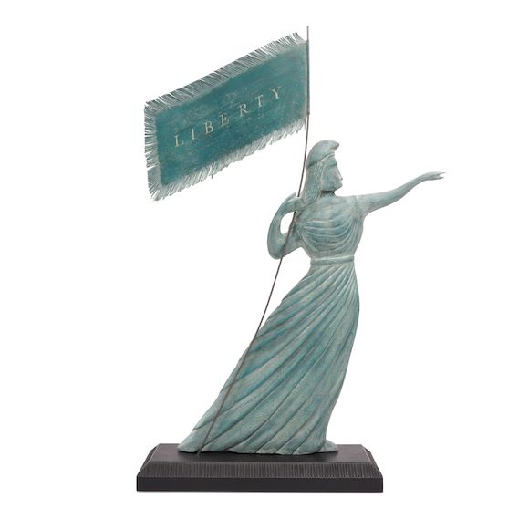 Bonhams Skinner : Carved and Painted Columbia Figure, K. William Kautz ...