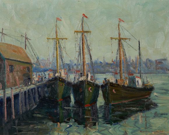 Bonhams Skinner : Maurice King Burns (American, 1895-1934) Fishing ...