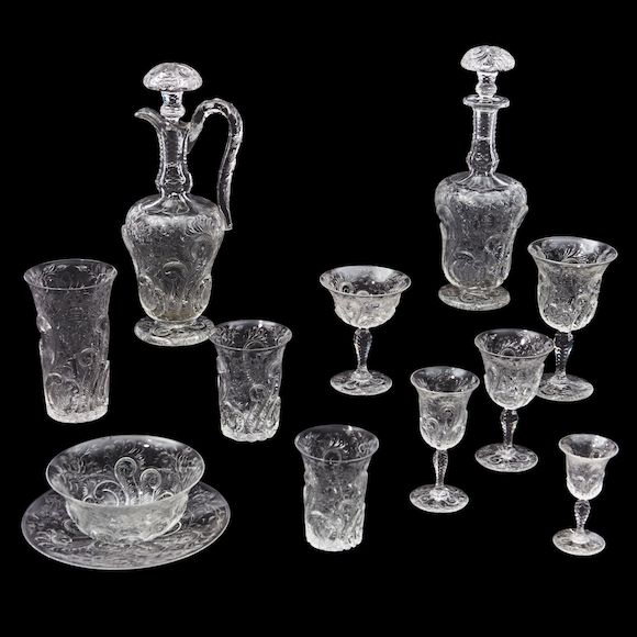 Bonhams Skinner : T.G. Hawkes Crystal Service Made for Henry Clay Frick ...