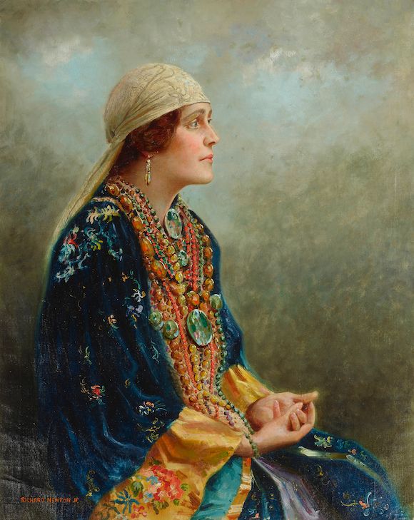 Bonhams : Richard Newton Jr. (American, 1874-1951) A portrait of a ...