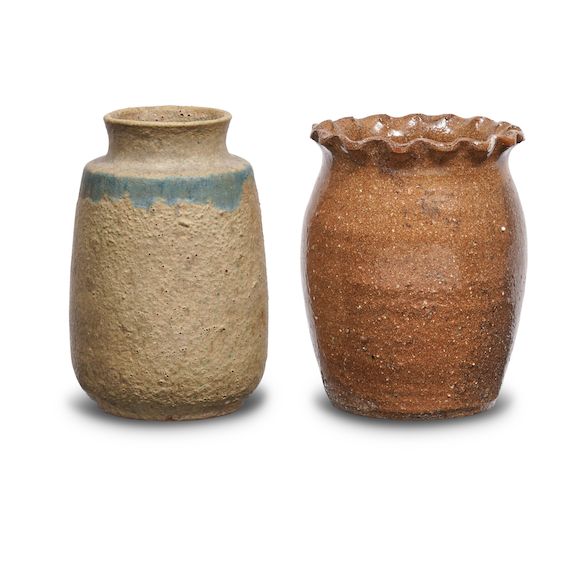 Bonhams Skinner : Two Merrimac Ceramic Co. Vases, Newburyport ...