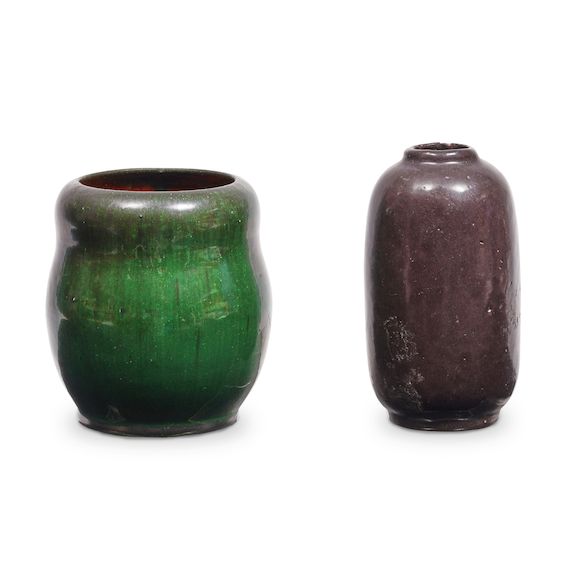 Bonhams Skinner : Two Merrimac Ceramic Co. Vases Newburyport ...