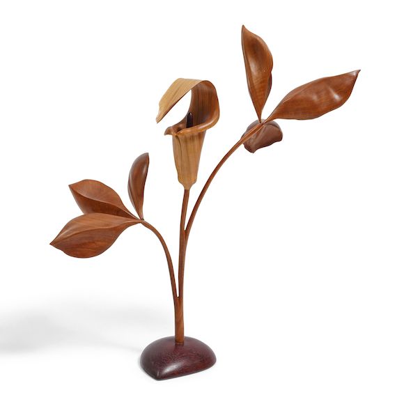 Bonhams Skinner : DAVID POLLOCK "JACK-IN-THE-PULPIT" WOOD SCULPTURE ...