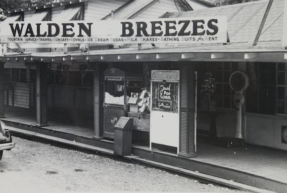 Bonhams Skinner : Edwin Locke (20th Century); At Walden Pond, Concord ...