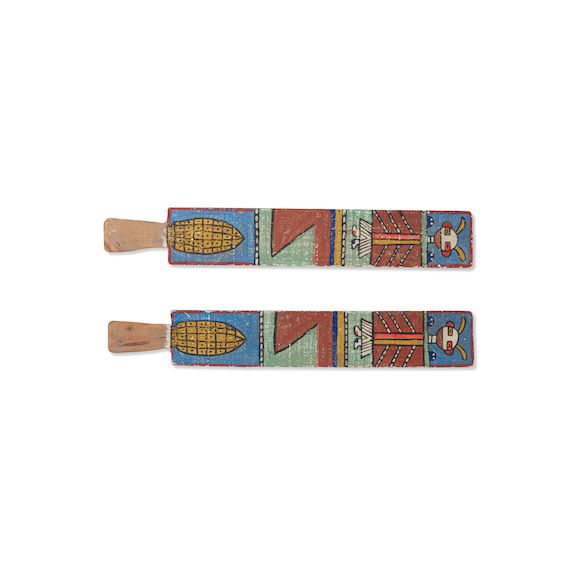 Bonhams : A pair of Hopi dance wands