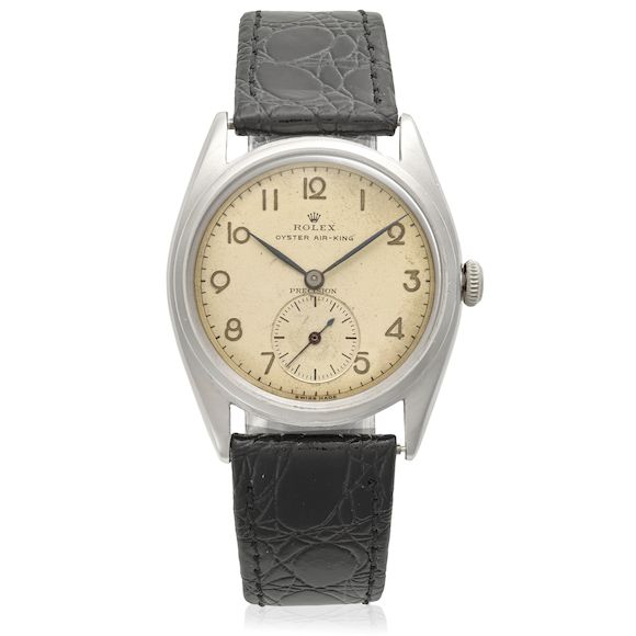Bonhams : ROLEX. A STAINLESS-STEEL MANUAL WIND WRISTWATCH Oyster Air ...
