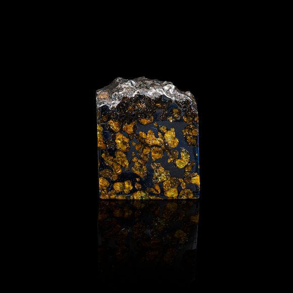 Bonhams : Brenham Pallasitic Meteorite Monolith