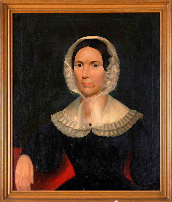 Bonhams Skinner American School 19th Century Portrait Of A Woman In