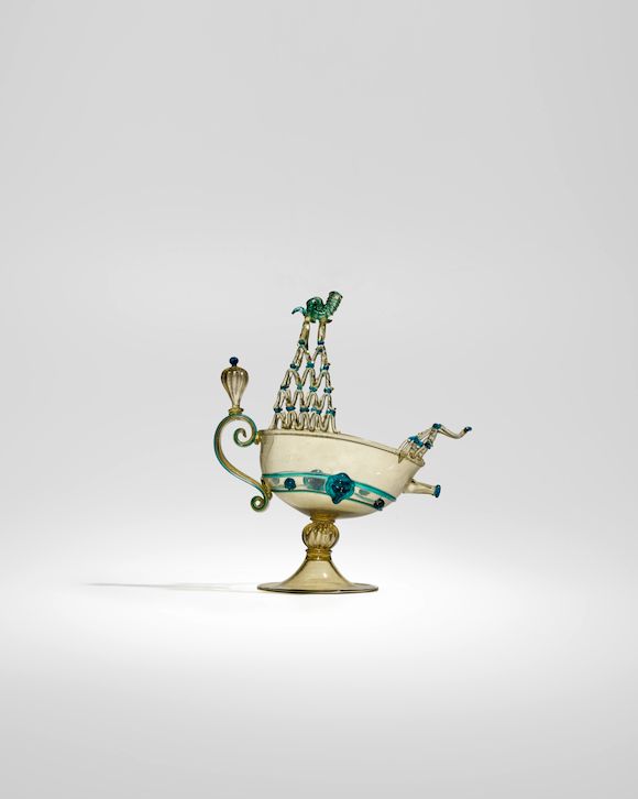 Bonhams : SALVIATI & C. (FOUNDED 1859) Ewer in the Form of a Shipcirca ...