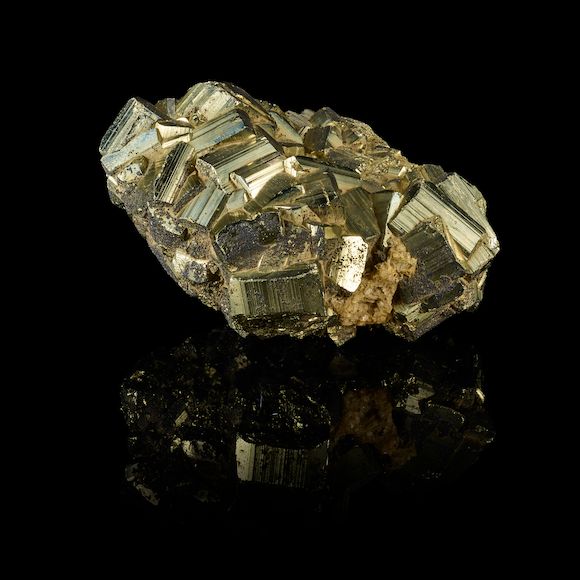 Bonhams : Large and Impressive Pyrite Cluster