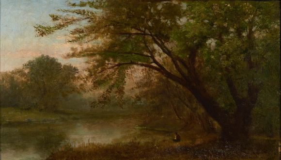 Bonhams Skinner : George Inness (American, 1825-1894) A Misty Morning ...