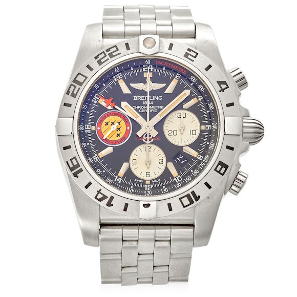 Bonhams : BREITLING. A STAINLESS-STEEL LIMITED EDITION CALENDAR ...