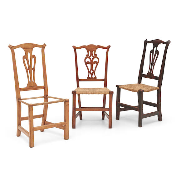 Bonhams Skinner Three Chippendale Side Chairs