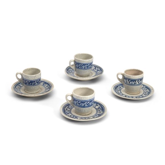 Bonhams Skinner : Four Dedham pottery Rabbit' Pattern Demitasse Cups ...