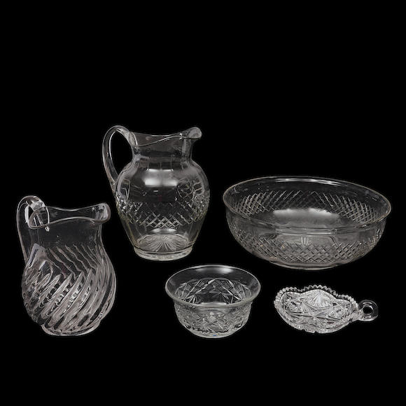 Bonhams Skinner Five Pieces Of Crystal