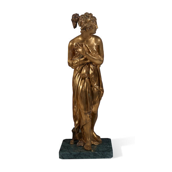 Bonhams A Gilt Bronze Figure Of Venus After The Bathchiurazzi Foundry After The Antique 21st
