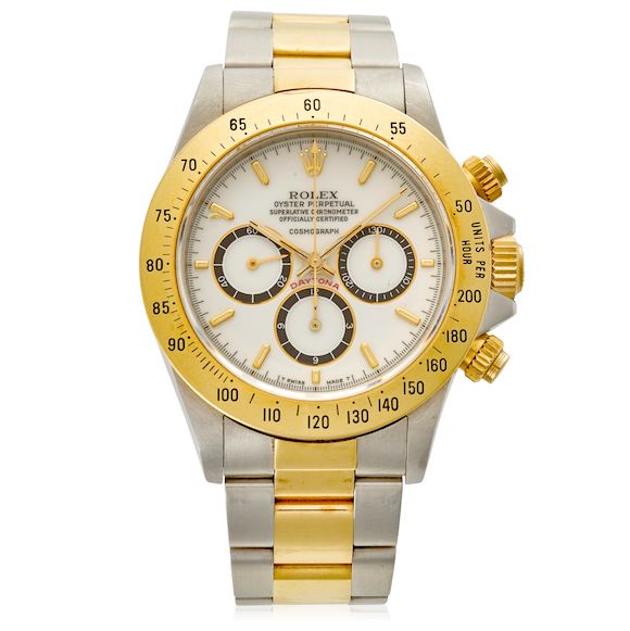 Bonhams : ROLEX. A RARE 18K GOLD AND STAINLESS-STEEL AUTOMATIC ...